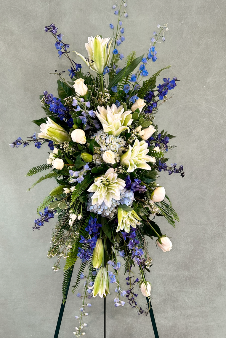 Ocean Breeze Spray Sympathy Flower Arrangement - Local Concord Florist ...