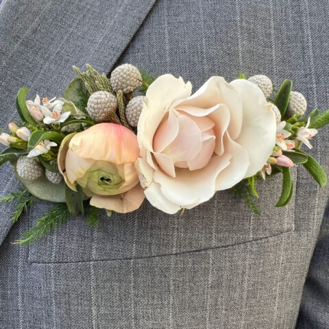 Flower Pocket Square New from Copper Penny Flowers