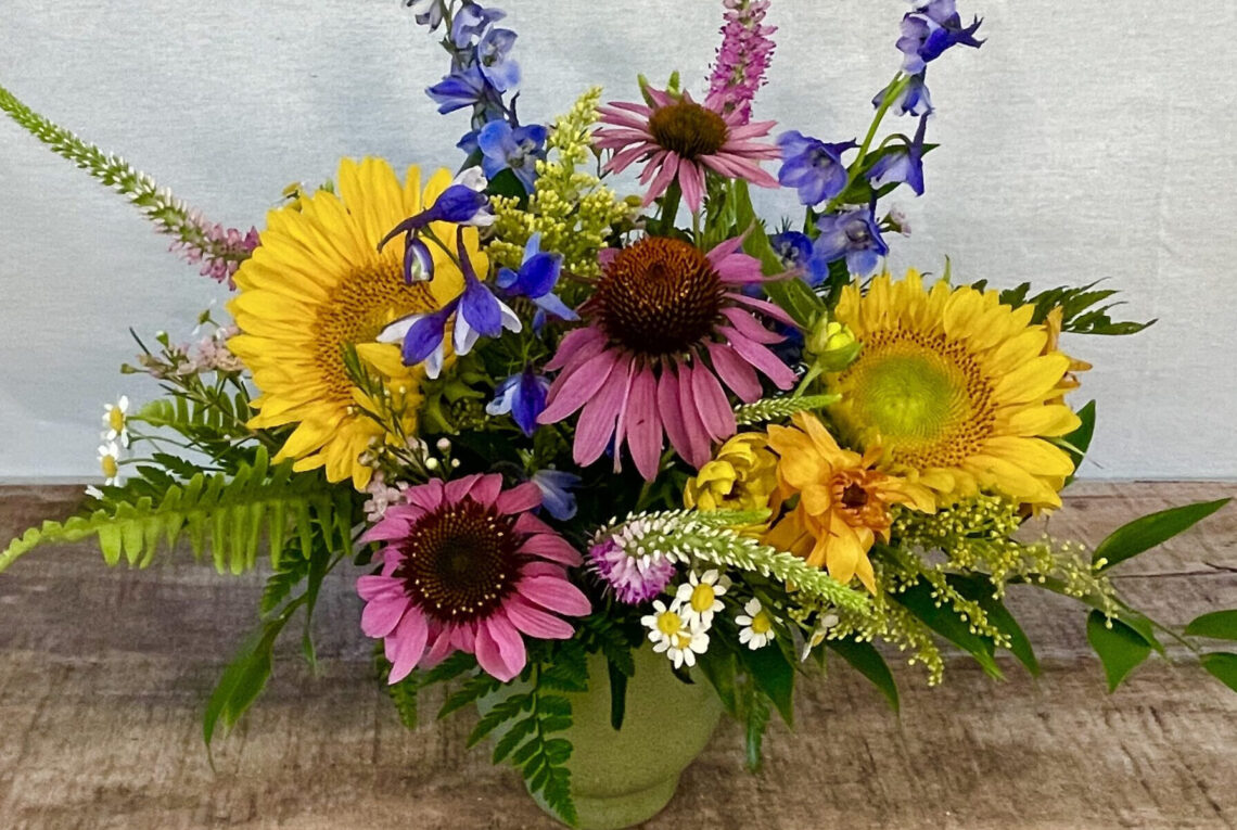 Summer Fields Arrangement New from Copper Penny Flowers